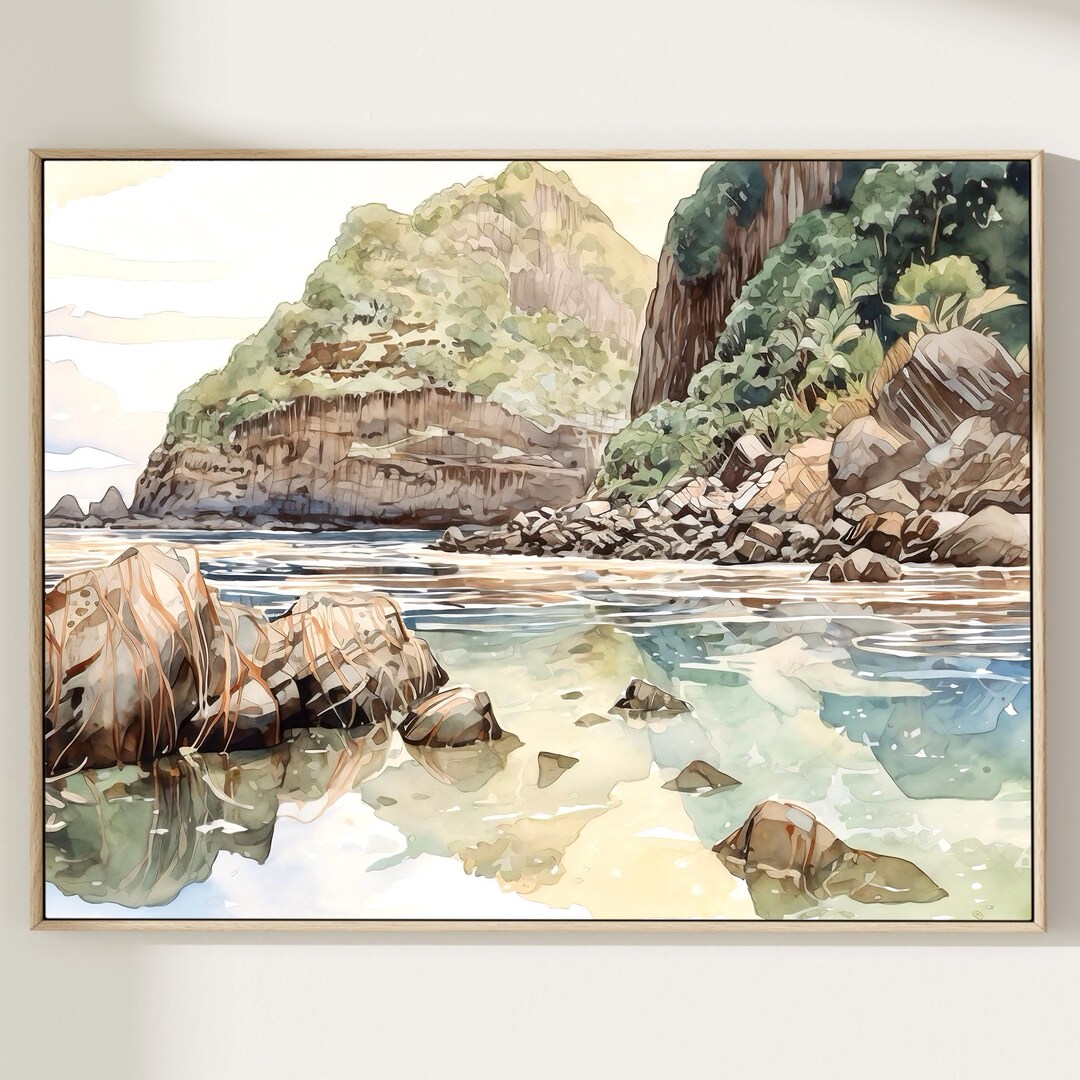 American Samoa National Park Art Print, Samoa Print, Watercolor ...
