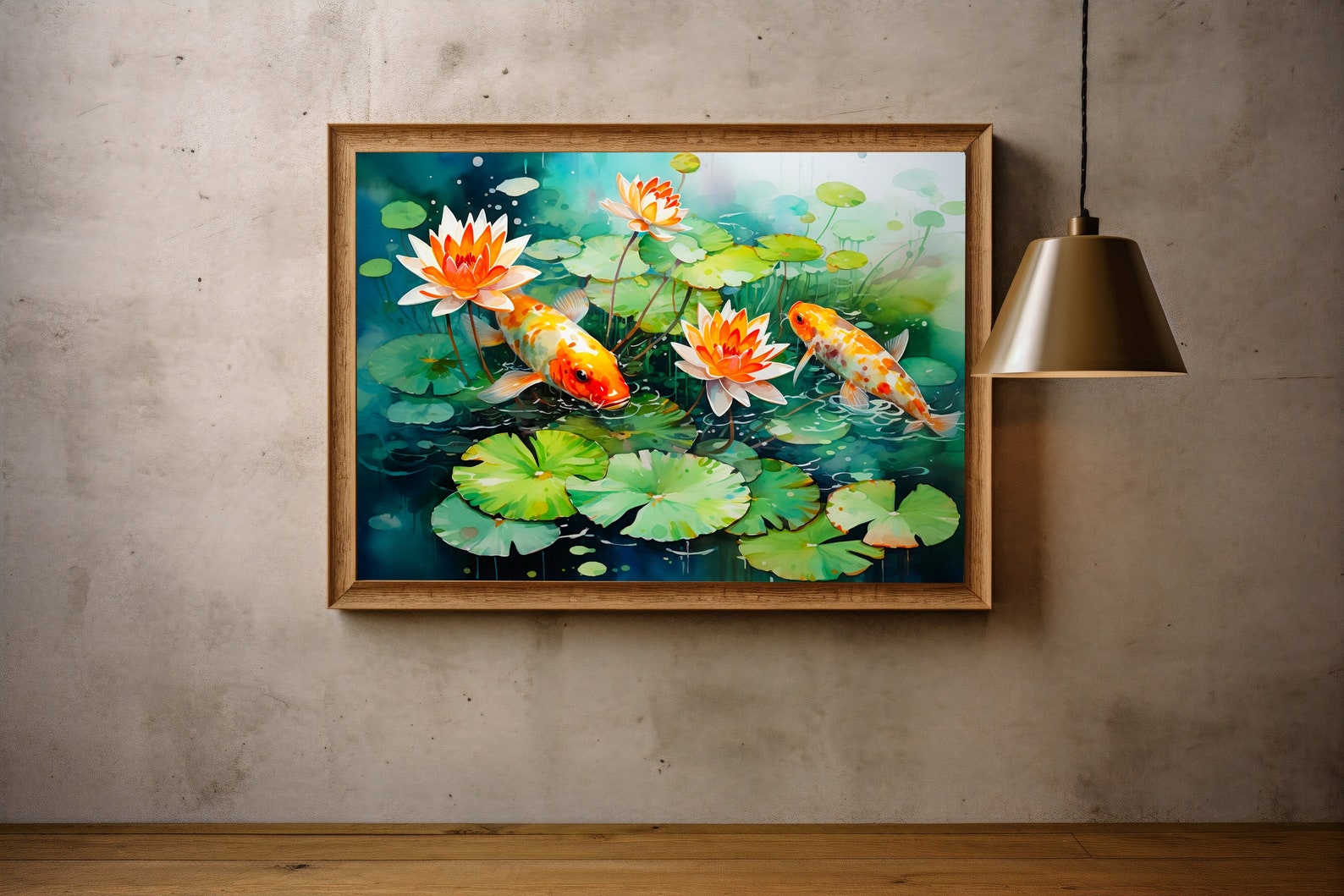 KOI Fish Print, Koi Fish Wall Art, Koi Fish, Koi Fish Watercolor ...