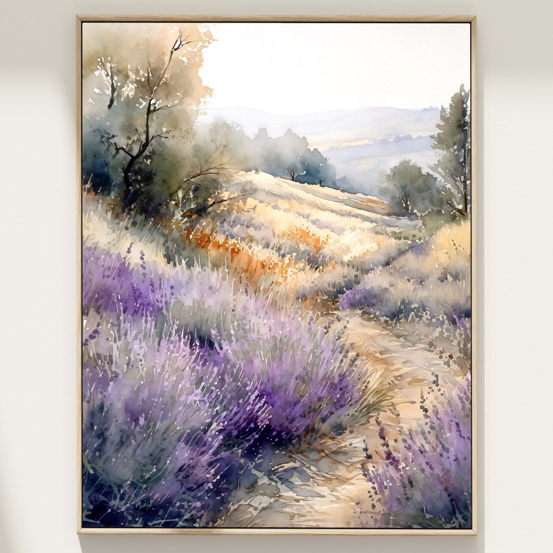 Provence Print, France Wall Art, Watercolor Painting, France Decor ...