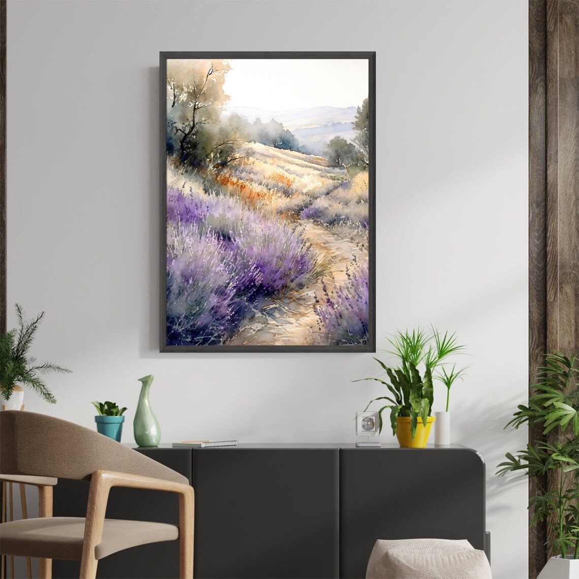 Provence Print, France Wall Art, Watercolor Painting, France Decor ...