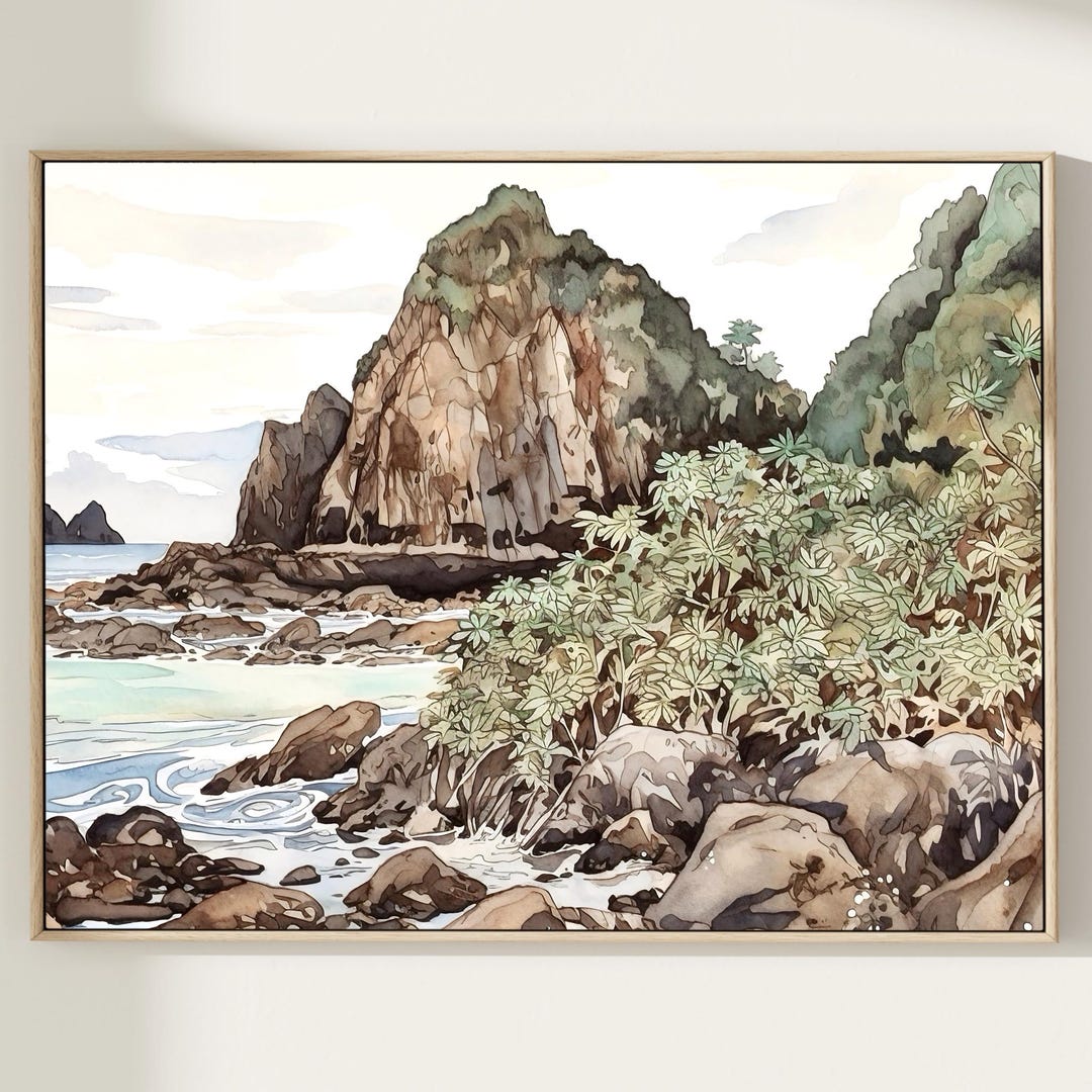 American Samoa National Park Art Print, Samoa Print, Watercolor ...