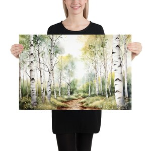 Aspen Trees Watercolor Fine Art Large Poster Print Home Decor Gift Art ...