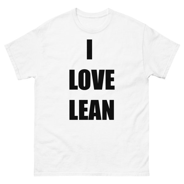 I Love Lean Shirt - Etsy