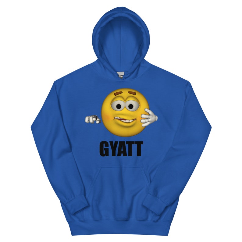 Gyatt Emoji Hoodie Funny Meme Sweashirt Point Emoji With Etsy