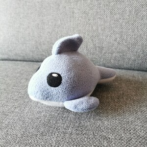 Dolphin Greyish Blue Fluffy Stuffed Animal Plush Delfin Stofftier - Etsy