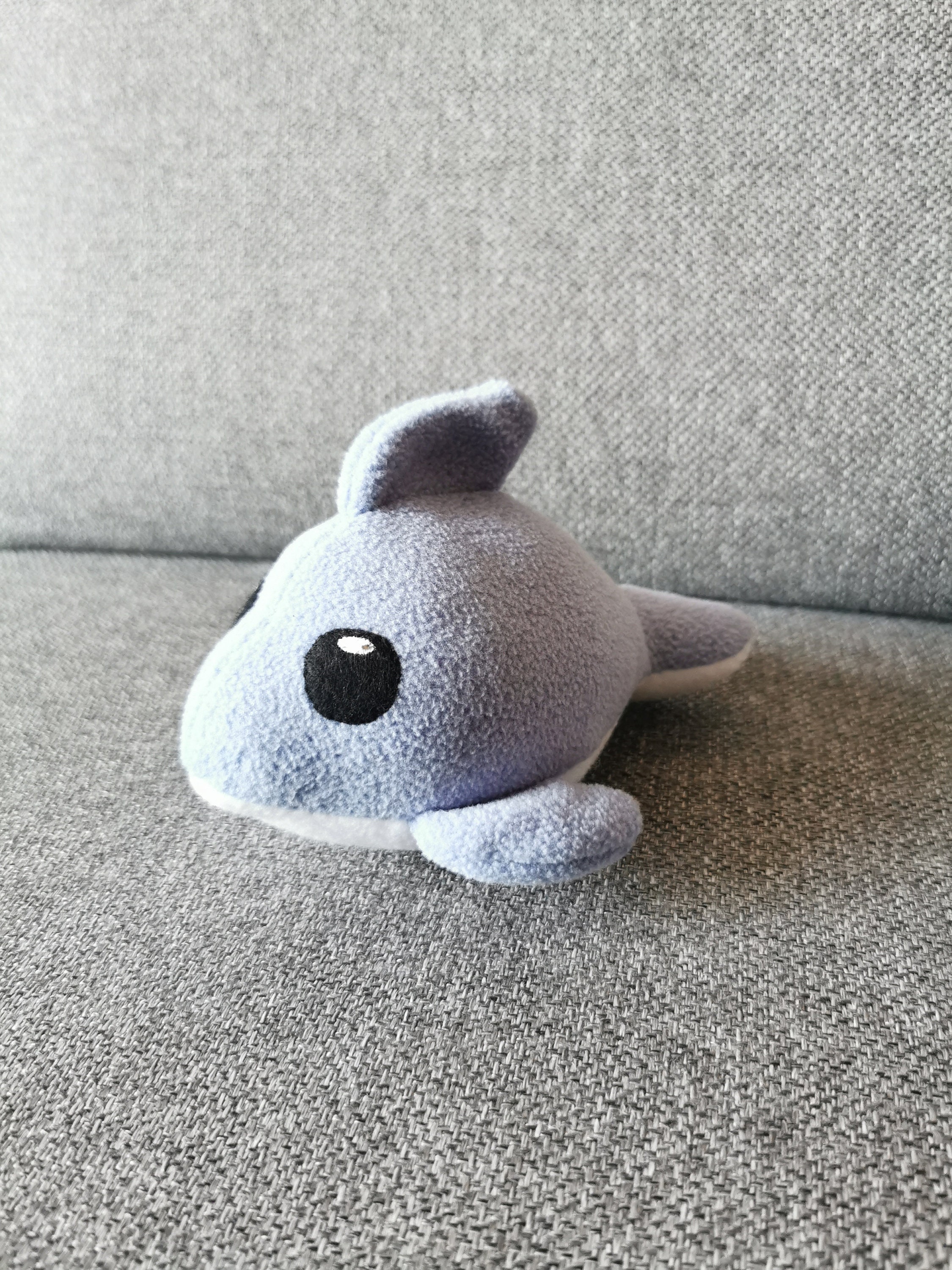 Dolphin Greyish Blue Fluffy Stuffed Animal Plush Delfin Stofftier - Etsy