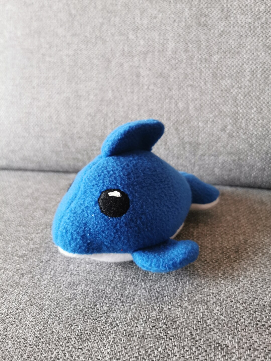 Dolphin Blue Fluffy Stuffed Animal Plush Delfin Stofftier - Etsy