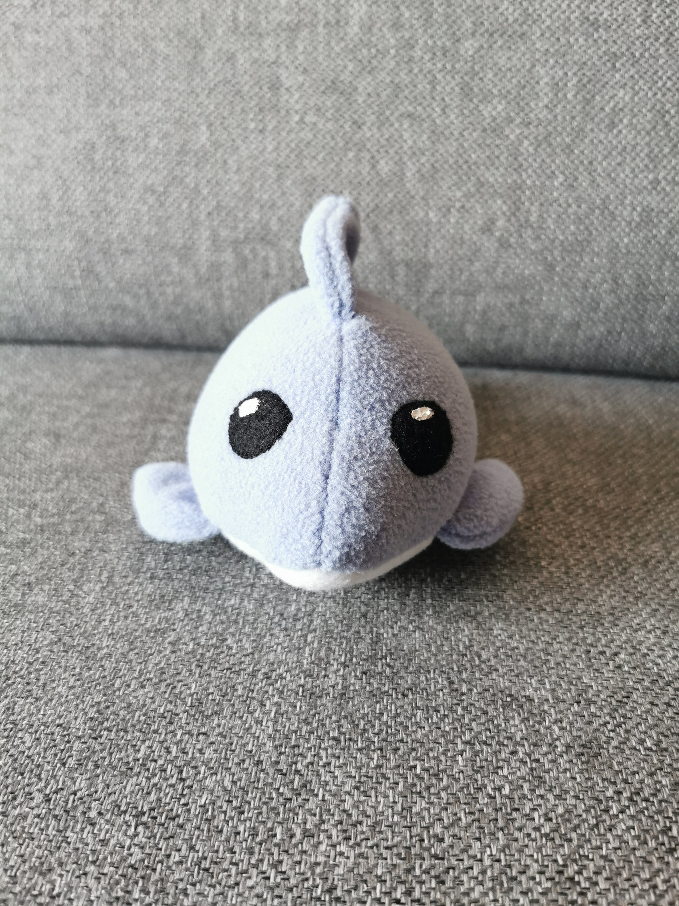 Dolphin Greyish Blue Fluffy Stuffed Animal Plush Delfin Stofftier - Etsy