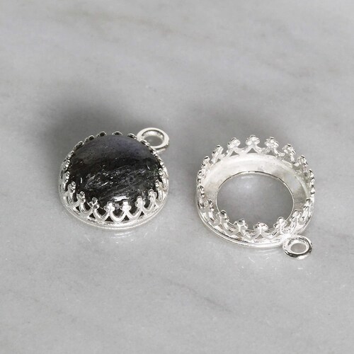 925 Sterling Silver Oval Shape Designer Pendant Blanks for - Etsy