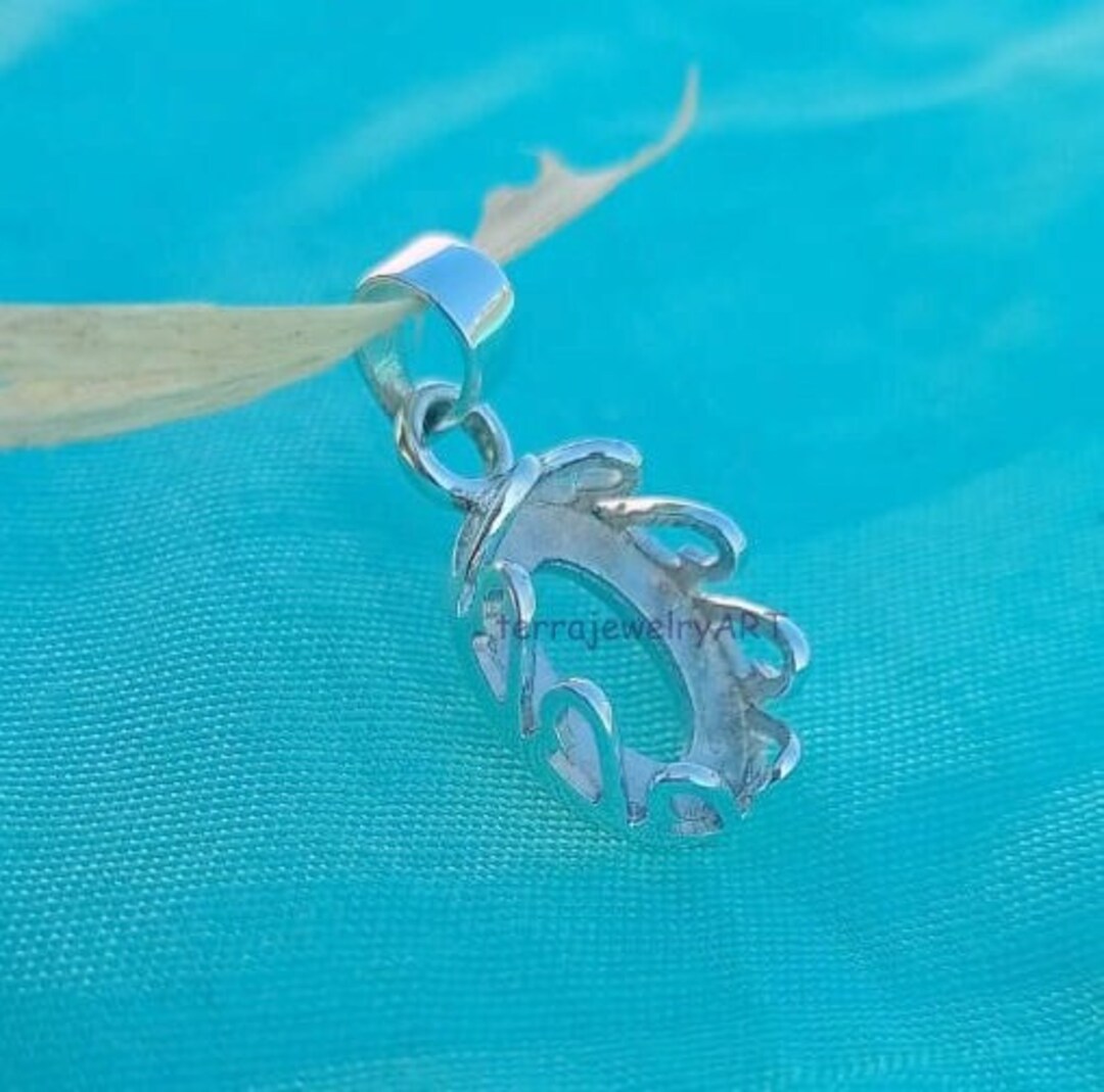925 Sterling Silver Oval Shape Bezel Blanks Pendant Setting- Gallery ...