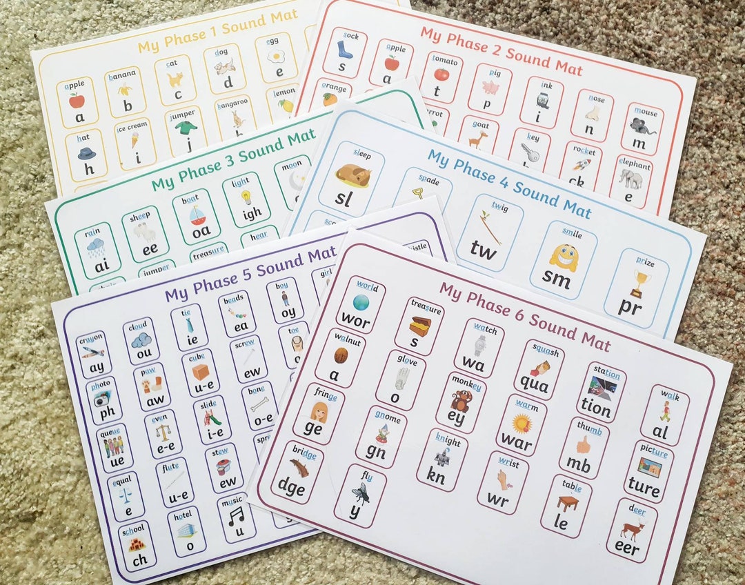 Phonics Word Mats - Etsy