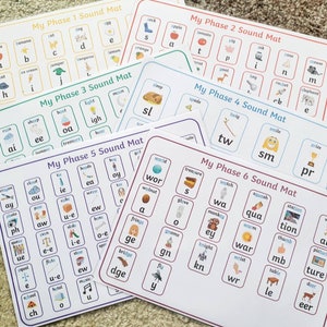 Phonics Word Mats - Etsy