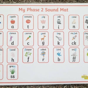 Phonics Word Mats - Etsy