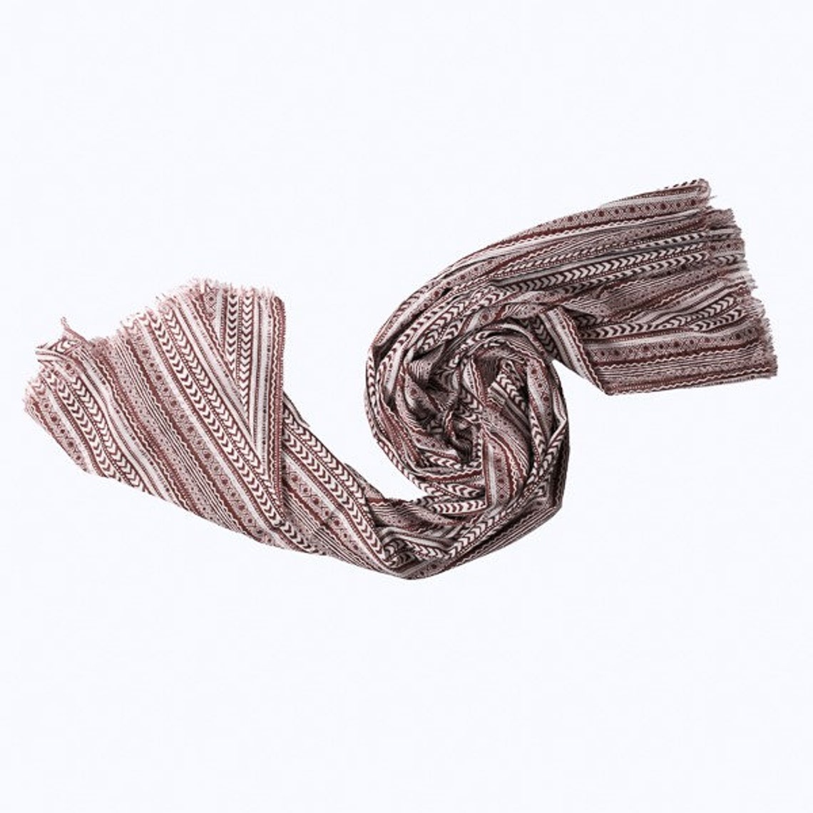 Scarf or Pareo in Color Brown and Beige, for All Hours for the Beach ...