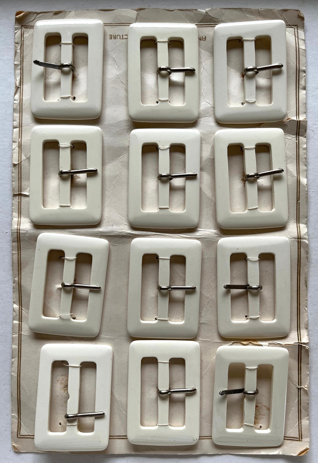 Vintage Plastic Buckles/ 12 Vintage Plastic Buckles/ 12 Vintage Buckles ...
