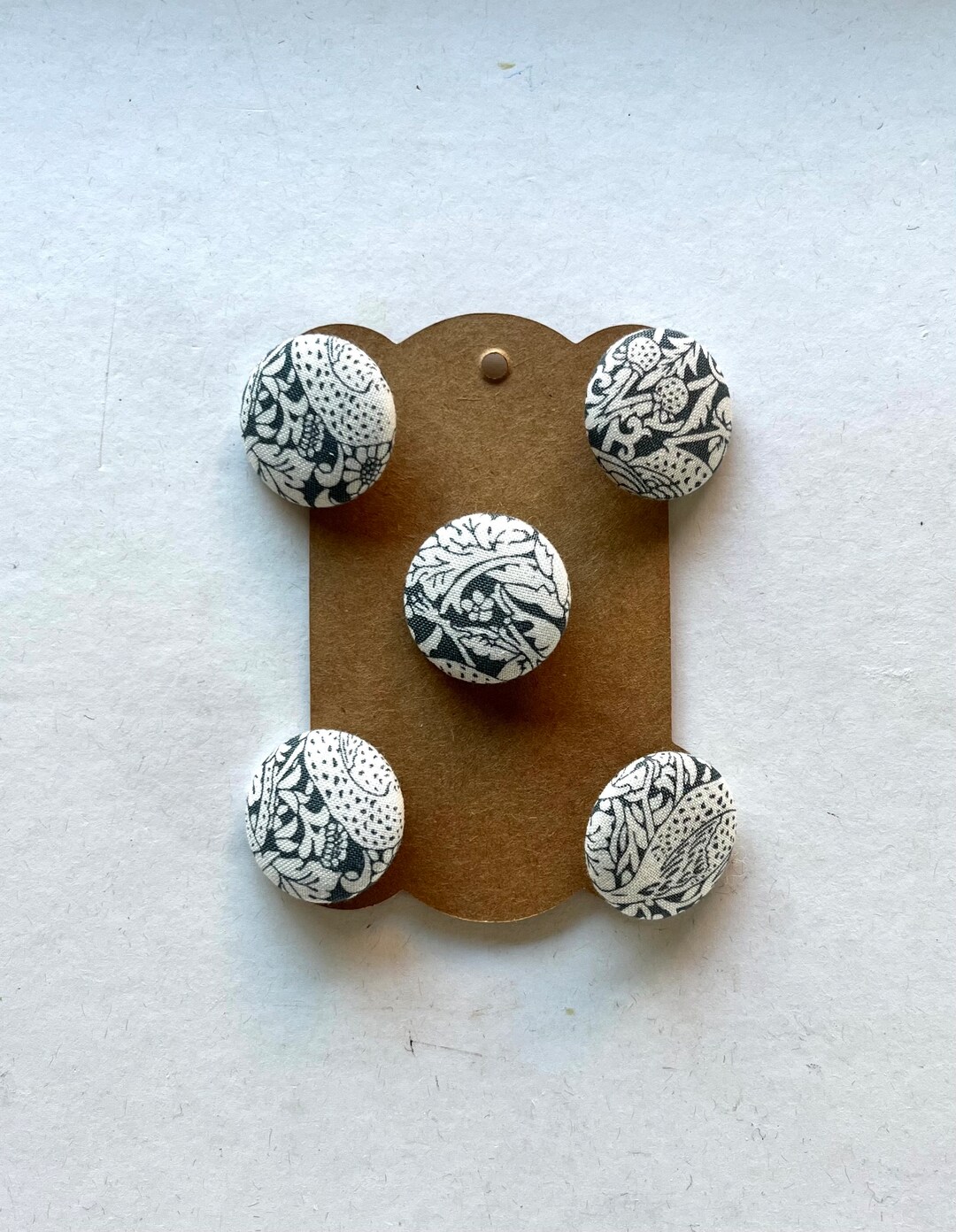 William Morris Fabric Buttons: Strawberry Thief Cotton, 28mm - Etsy