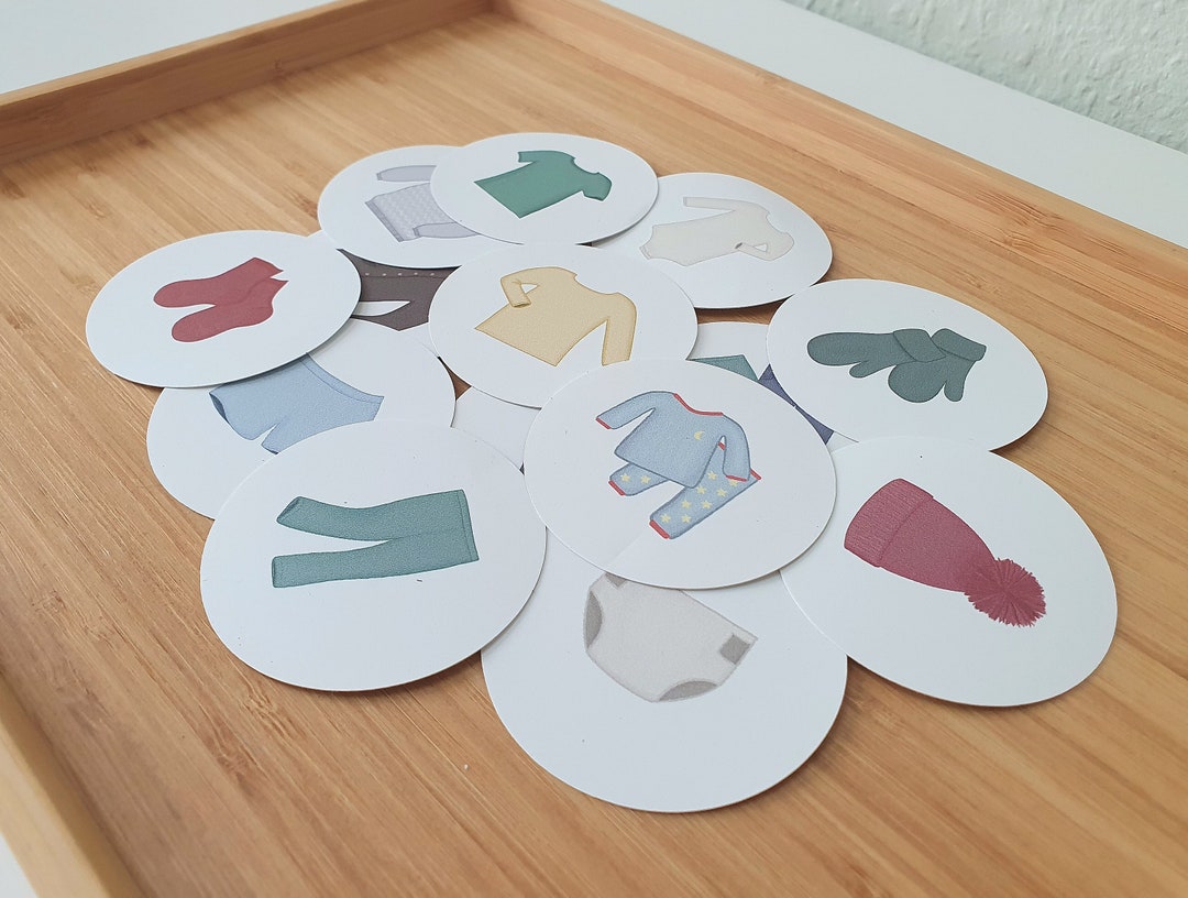 Stickers / Decals Wardrobe Montessori | Organization Children's Clothes ...