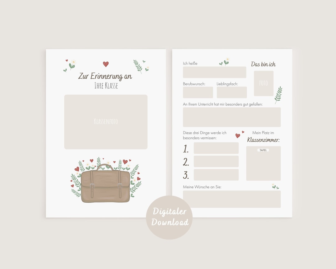 Farewell Gift for Class Teacher Farewell Book for Primary School ...