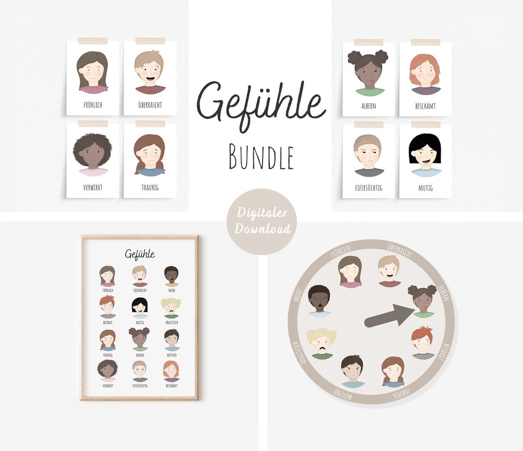 Bundle Feelings Feelings Poster Feelings Cards Feelings Wheel ...