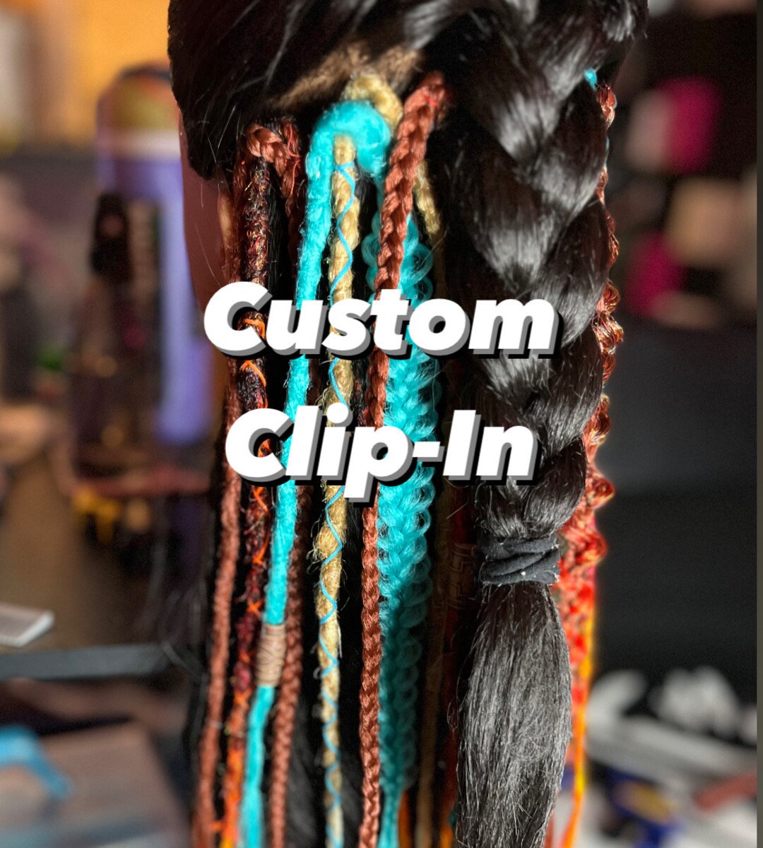 Custom Clip-in Locs & Braids - Etsy