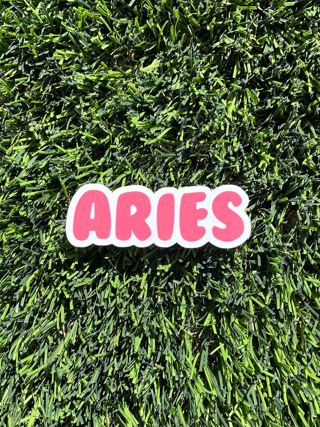 Zodiac Bubble Letter Sticker, Astrology Horoscope Decal - Etsy