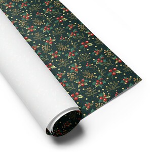 Classic Mistletoe Christmas Wrapping Paper Sheets - Set of 3 ...