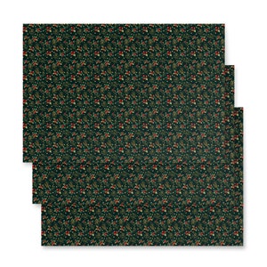 Classic Mistletoe Christmas Wrapping Paper Sheets - Set of 3 ...