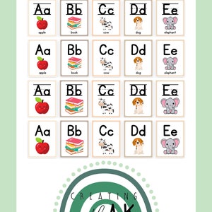 Alphabet Posters Classroom Bundle - 5 Colors & 4 Styles Each - 520 ...