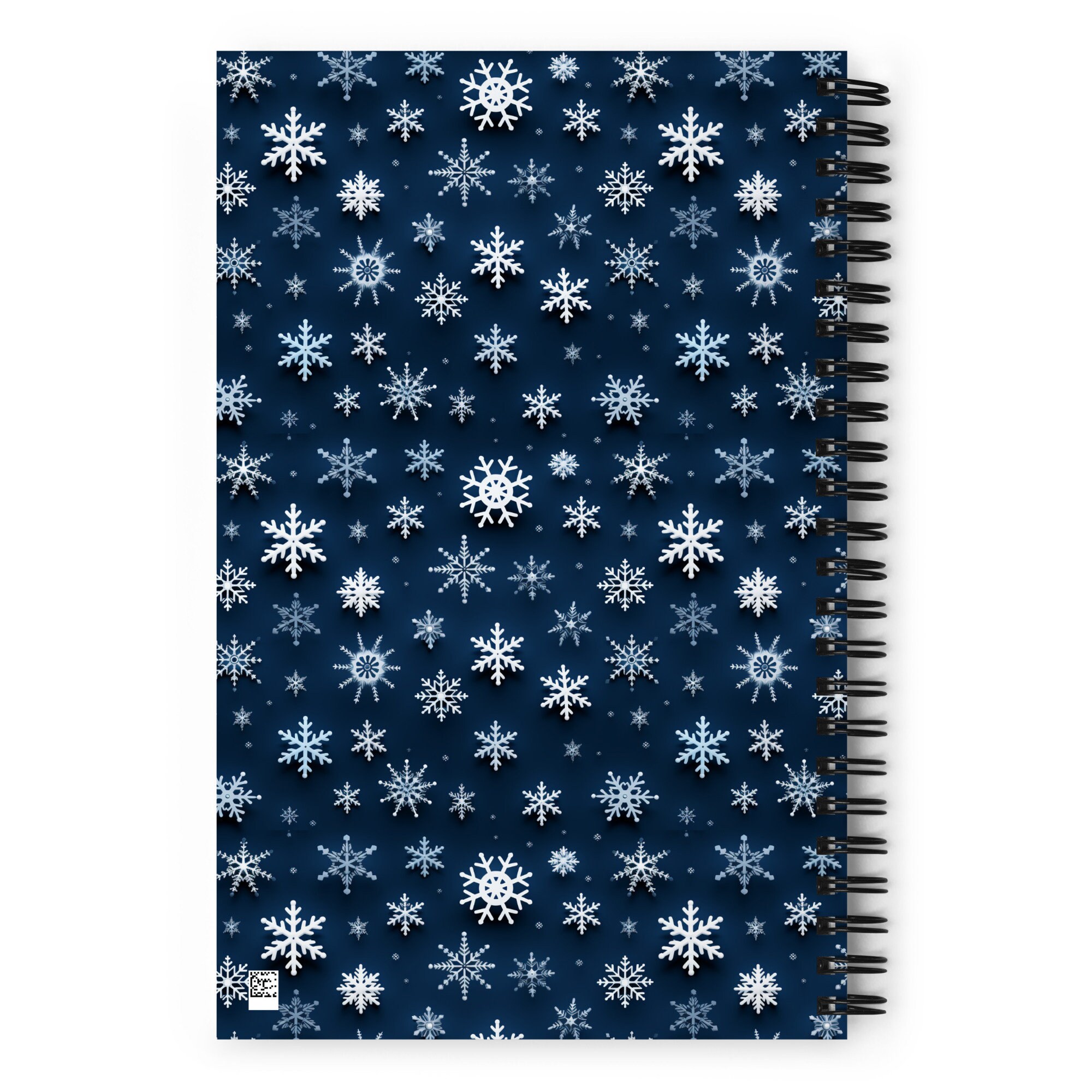 Snowflake Spiral Notebook, Winter Notebook - Etsy