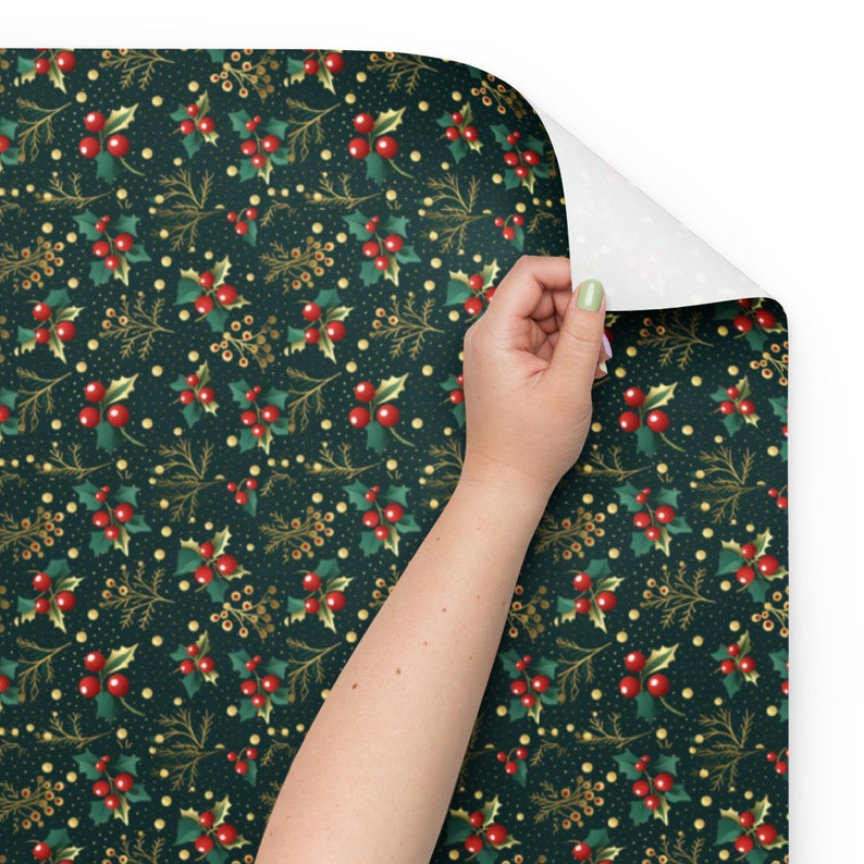 Classic Mistletoe Christmas Wrapping Paper Sheets - Set of 3 ...