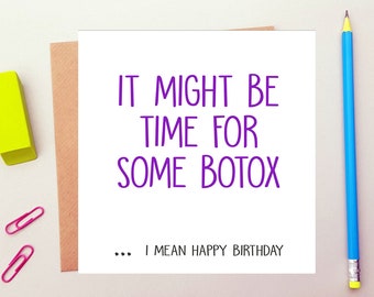 Funny Botox Card - Etsy