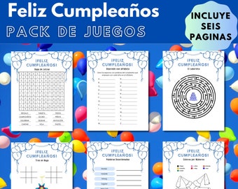 Feliz Cumpleaños Juegos Y Actividades En Español Birthday Games ...