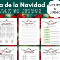 Spanish Christmas Word Scramble Printable, La Navidad Holiday Party ...