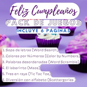 Feliz Cumpleaños Juegos Y Actividades En Español- Birthday Games ...