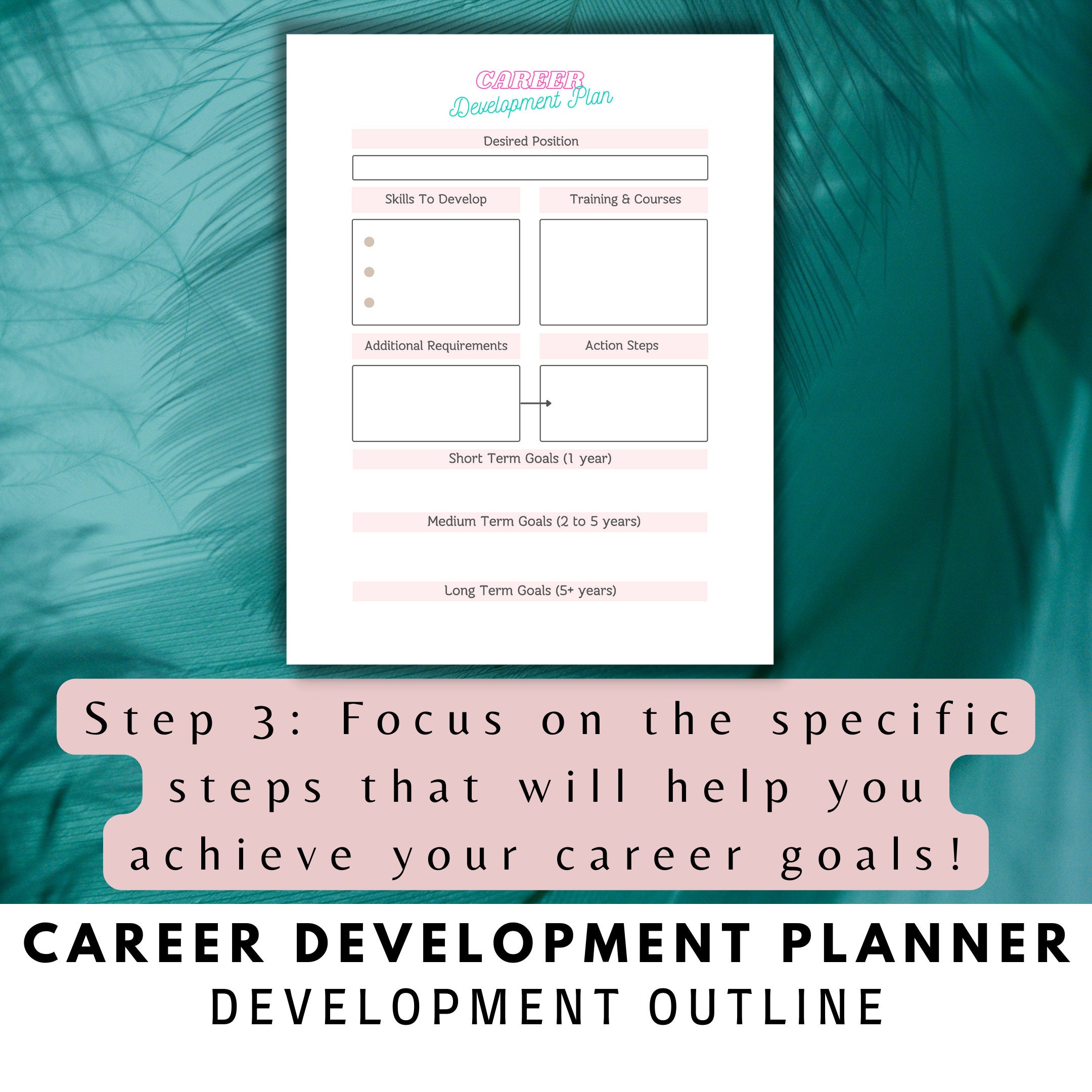 Self Assessment Career Development Toolkit - Job Change Planner, Yearly ...