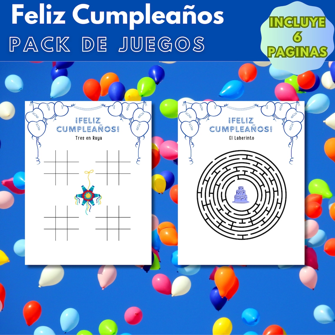 Feliz Cumpleaños Games: Spanish Birthday Activities (PDF) - Etsy