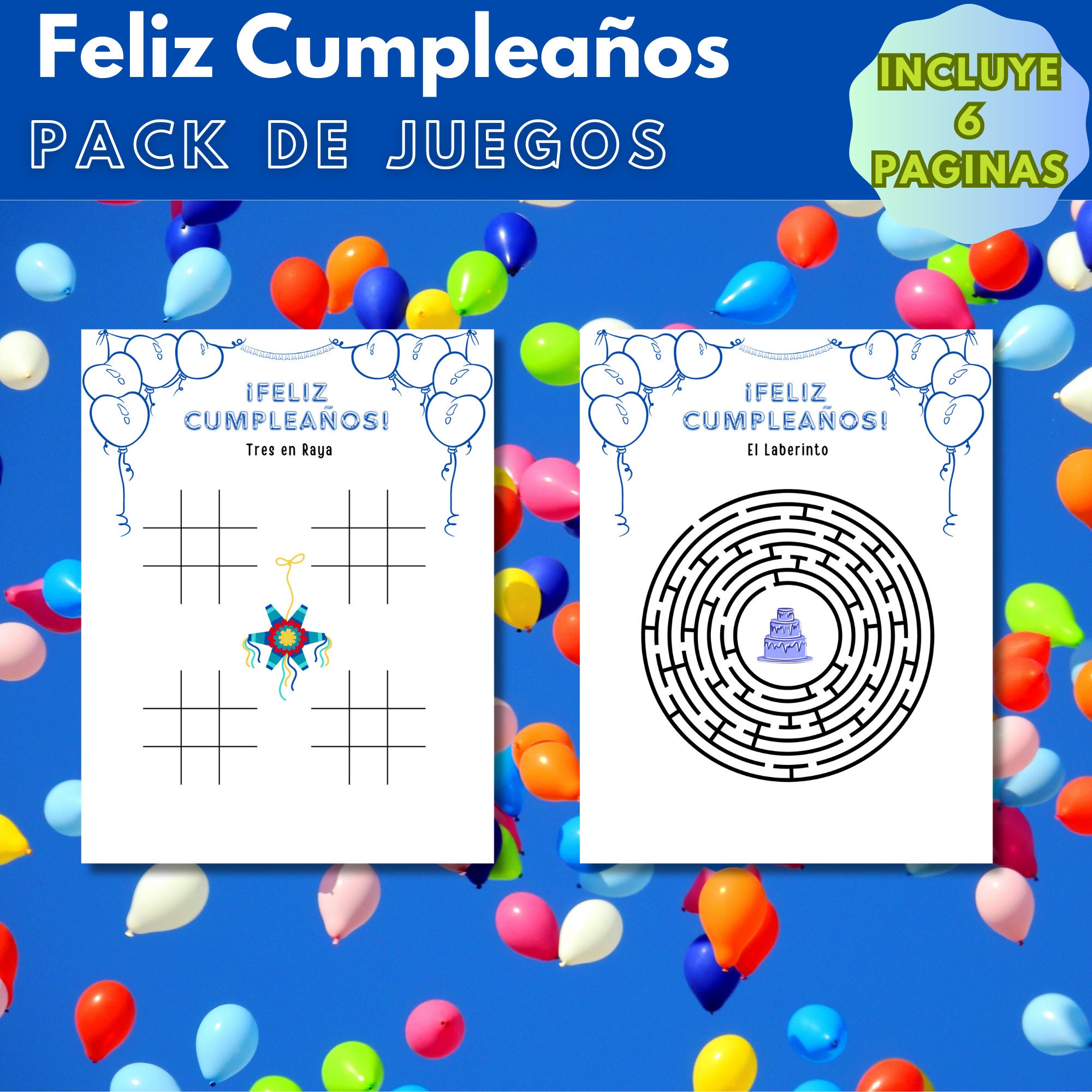 Feliz Cumpleaños Juegos Y Actividades En Español - De Niño - Birthday ...