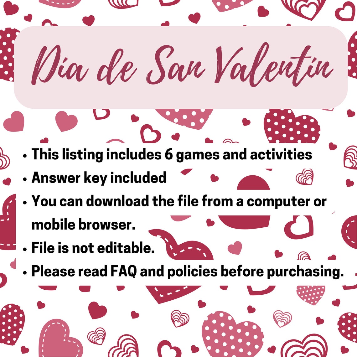 Día De San Valentín- Juegos Y Actividades En Español - Valentine's Day ...