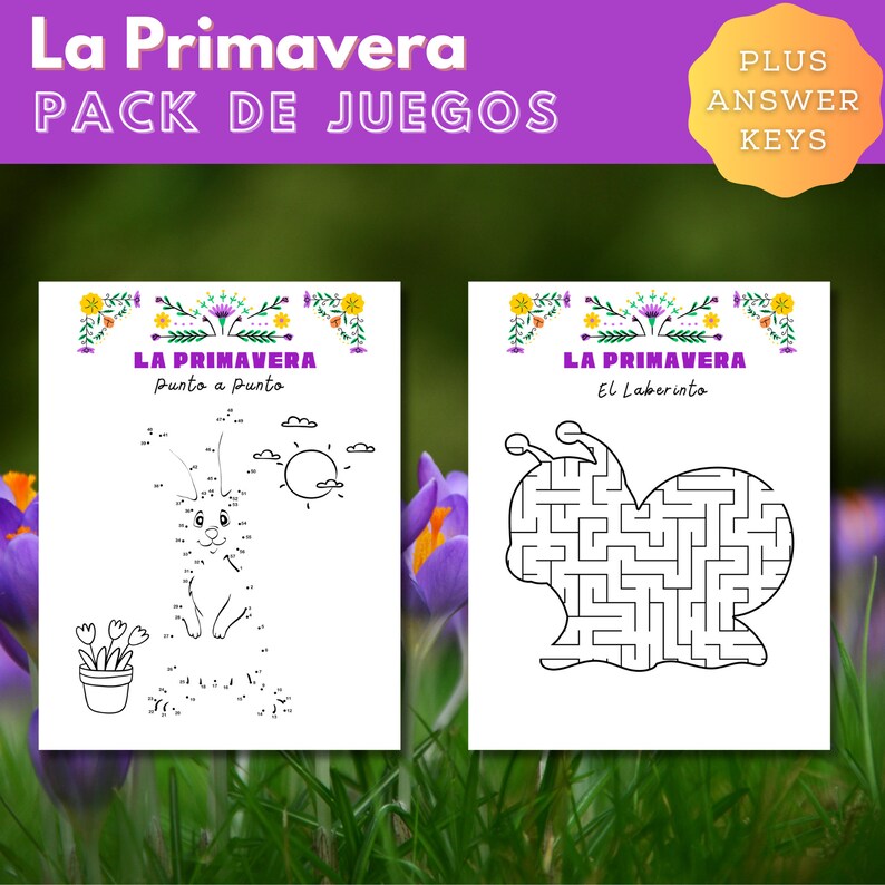 La Primavera Juegos Y Actividades En Español - Games & Spring ...