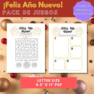 Feliz Año Nuevo Games: Spanish New Year Activities (printable PDF) - Etsy