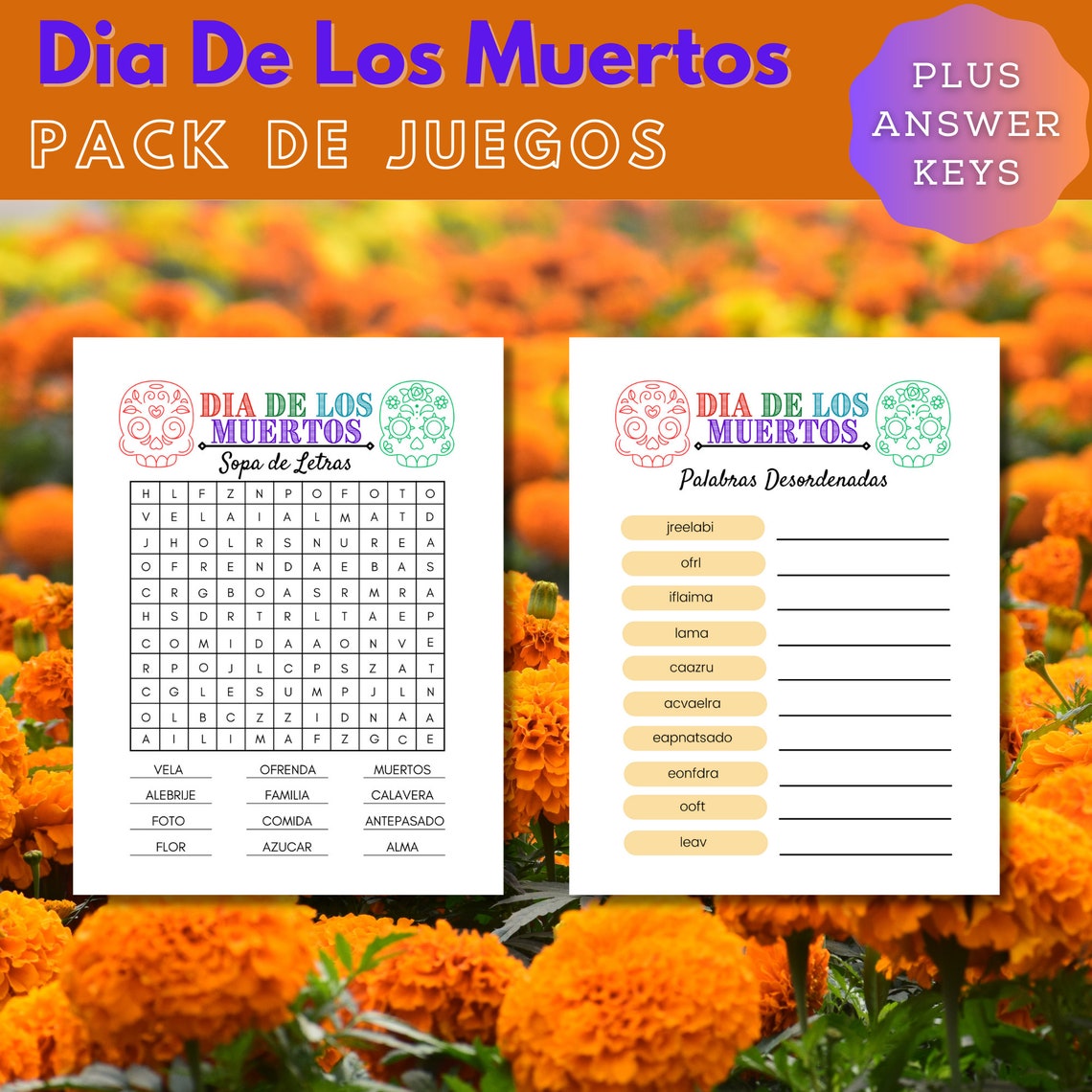 Dia De Los Muertos - Games and Activities - Juegos, Skull Coloring ...