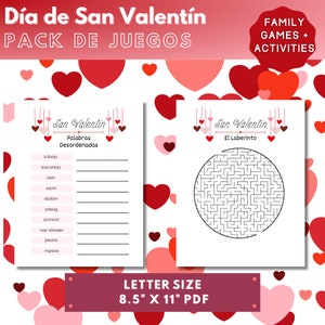 Día De San Valentín- Juegos Y Actividades En Español - Valentine's Day ...