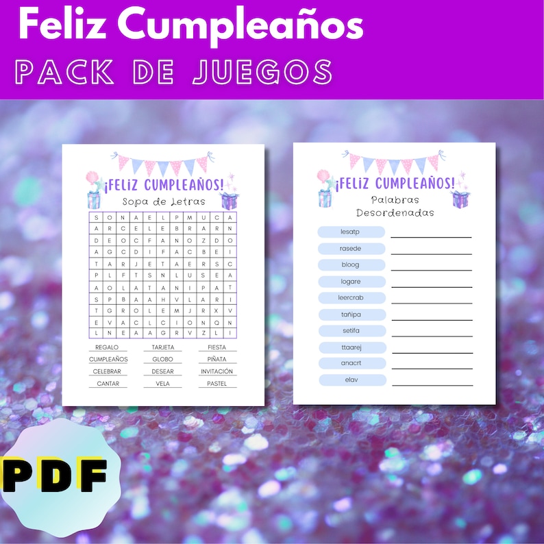 Feliz Cumpleaños Juegos Y Actividades En Español- Birthday Games ...