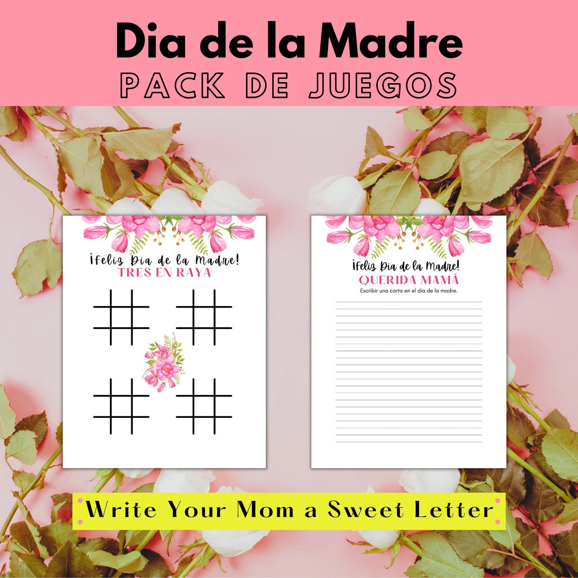 Dia de la Madre Juegos y Actividades en Español - Mother's Day Games ...