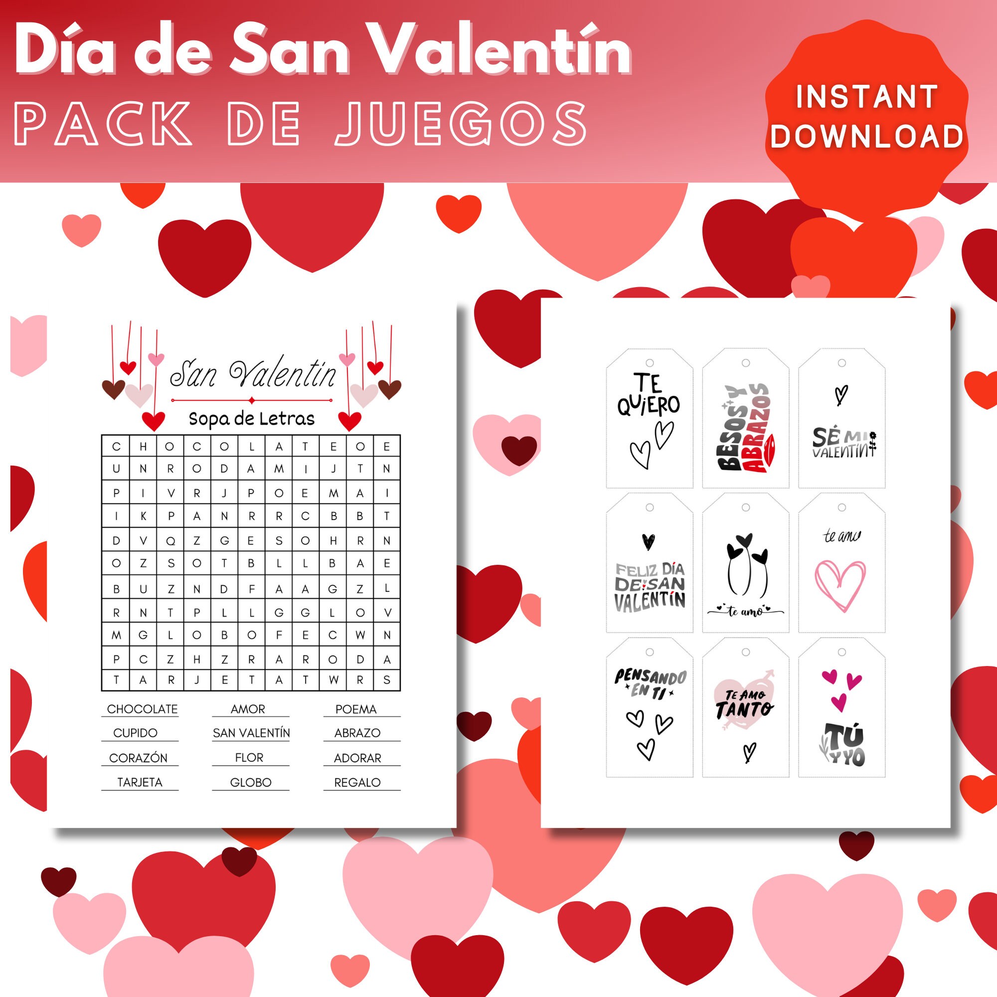 Día De San Valentín- Juegos Y Actividades En Español - Valentine's Day ...
