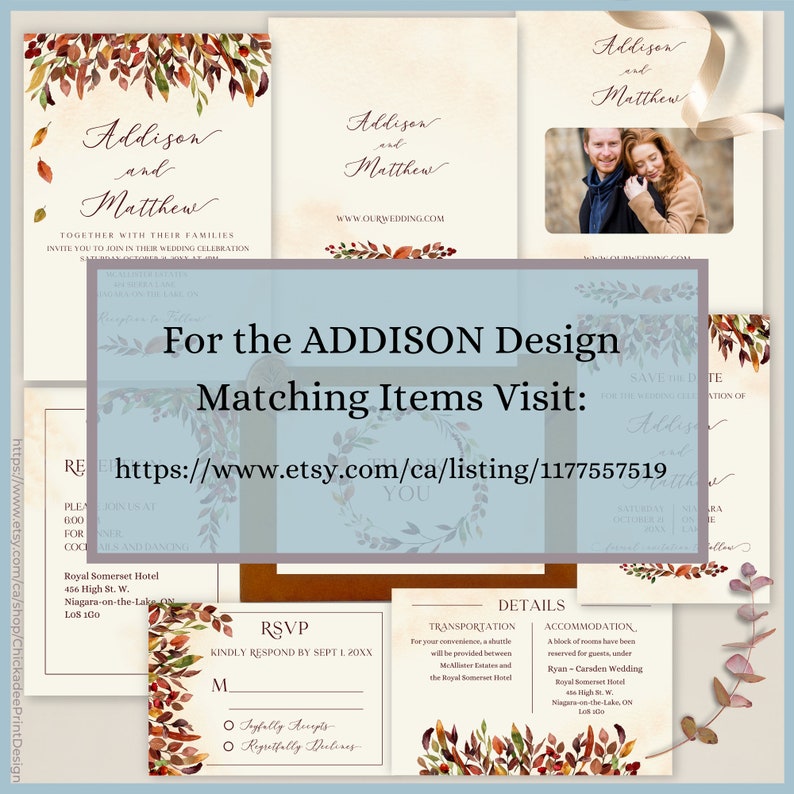 Autumn Wedding Welcome Sign Printable Template, Bridal Shower Welcome ...