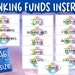 14 Sinking Funds Cash Envelope Inserts | A6 Size | Printable ...