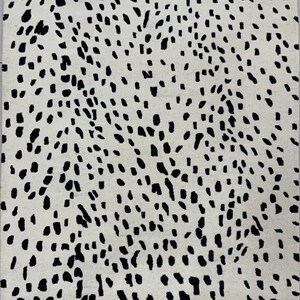 Modern Dalmatian Dot Area Rug – Black & White Hand-tufted Rug ...