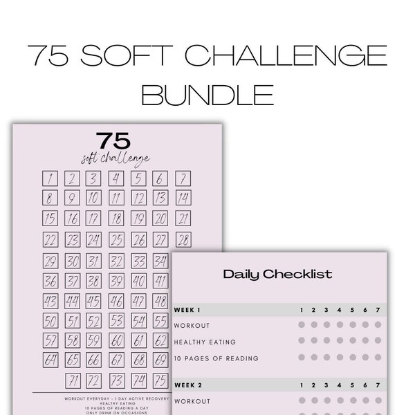 75 Hard Countdown - Etsy