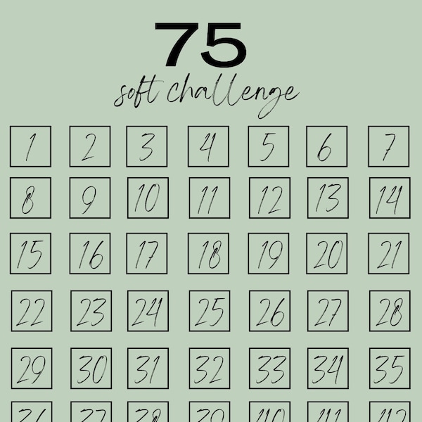 75 Hard Countdown - Etsy